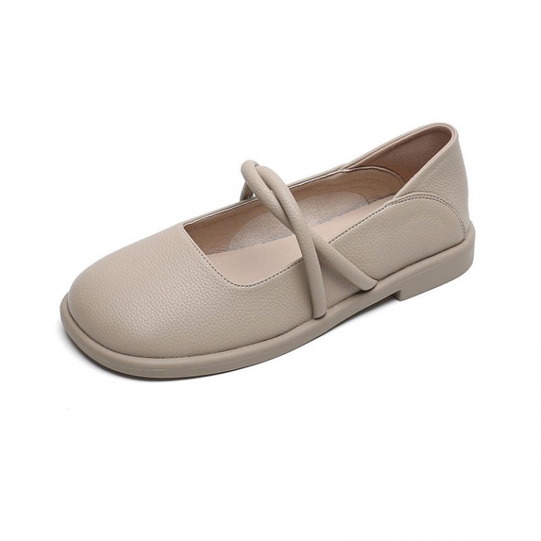 New Women's Square Toe Soft Sole Shoe - Shallow Mouth Flat Large Size ...