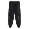 Girls Black Street Dance Pants Hiphop Style Sport Running Outfit Loose ...