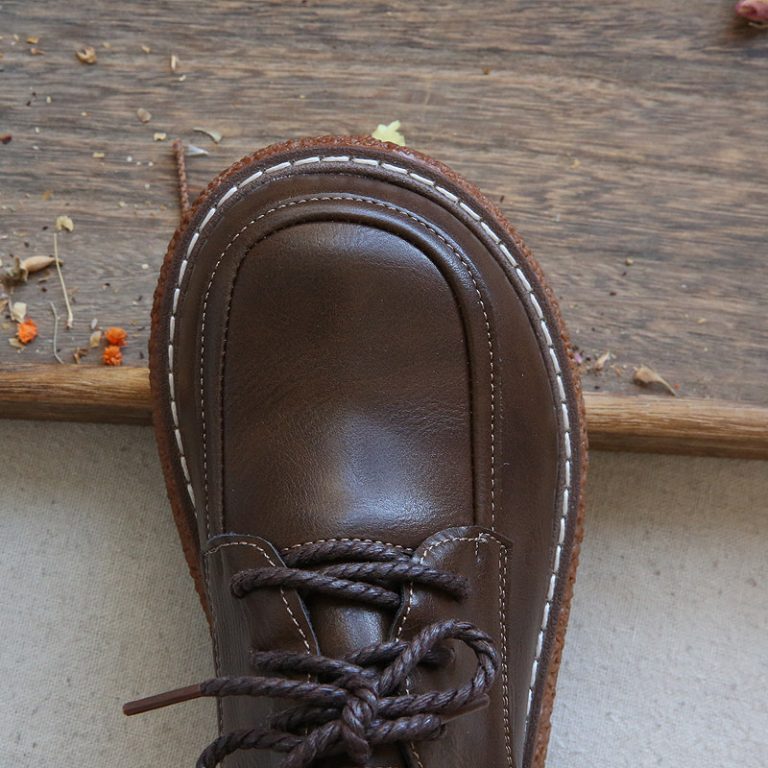 Wide Toe Box Platform Loafers Shoes Loafers - Hplify